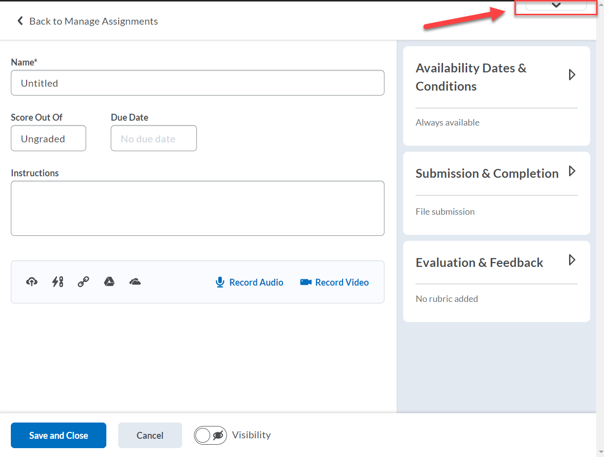 Brightspace Tip #178: New Assignment Creation Experience – CAT FooD
