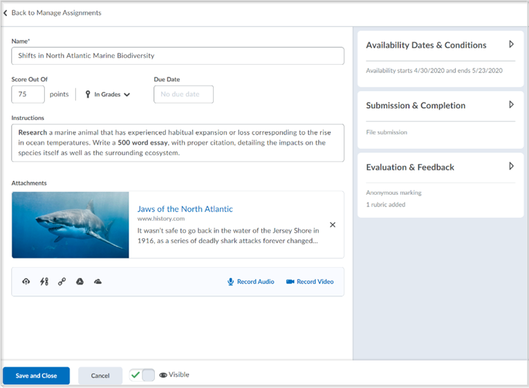 Brightspace Tip #165: Changes to Assignments Coming Soon – CAT FooD